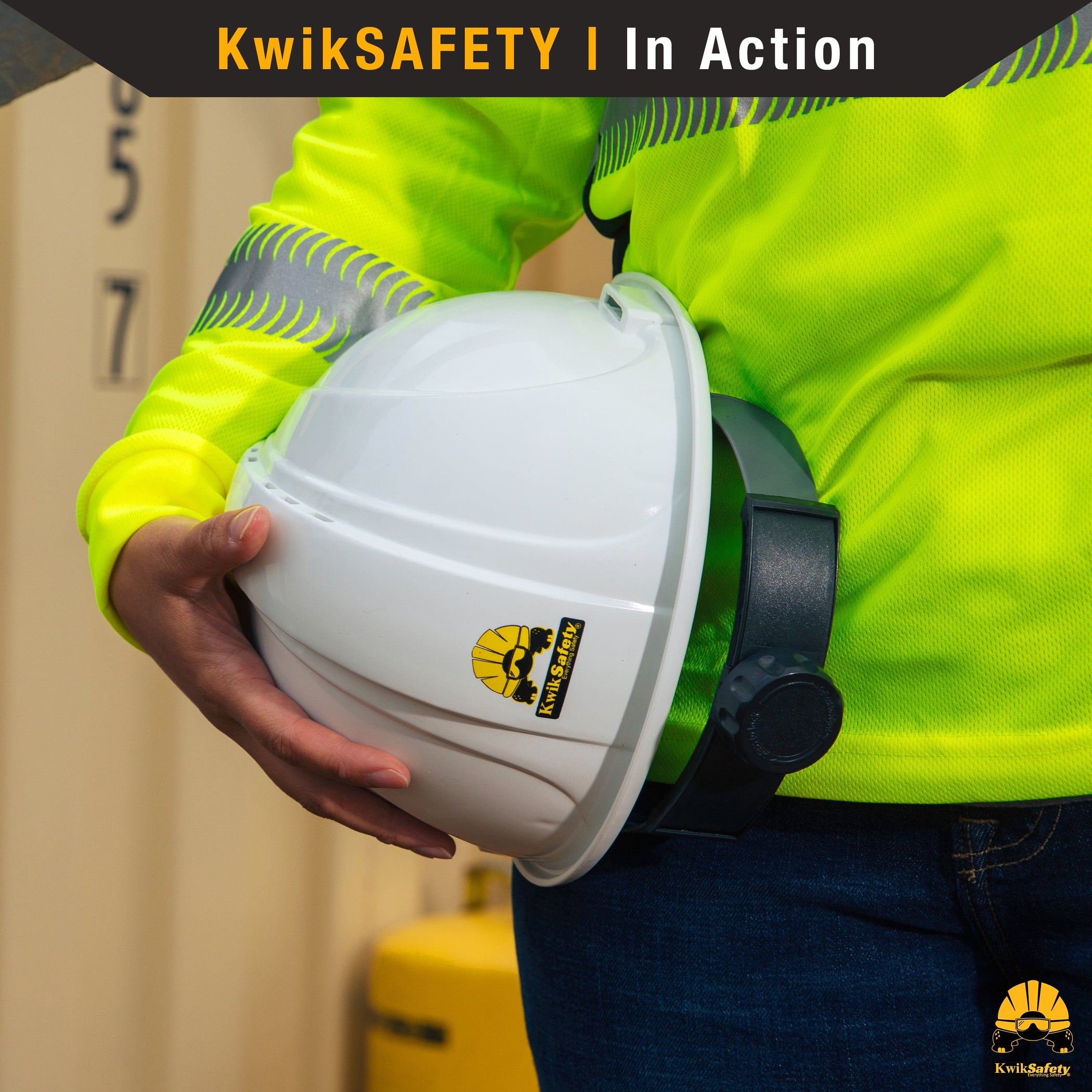 KwikSafety WHITE TURTLE SHELL Hard Hat (10 COOLING VENTS) Type 1 Class