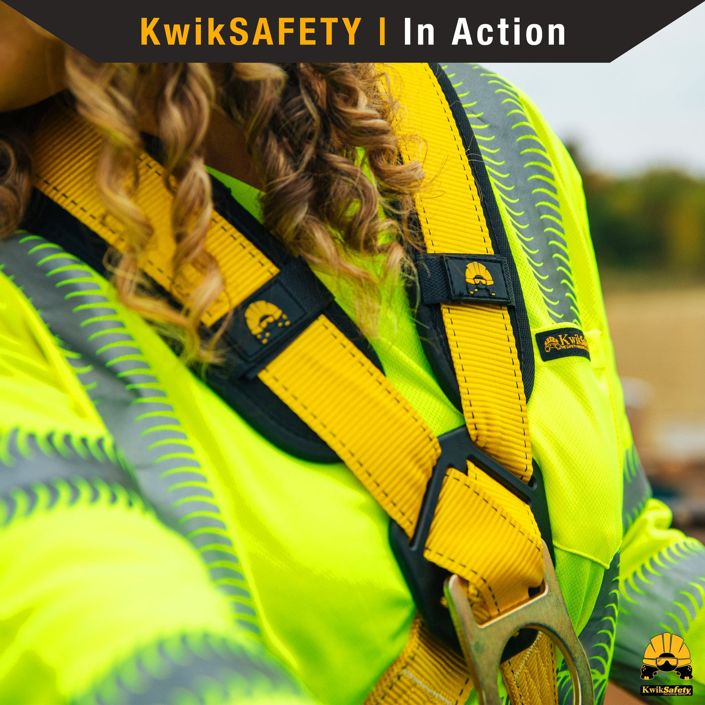 KwikSafety MONSOON Safety Harness ANSI OSHA Fall Protection 4 D Ring