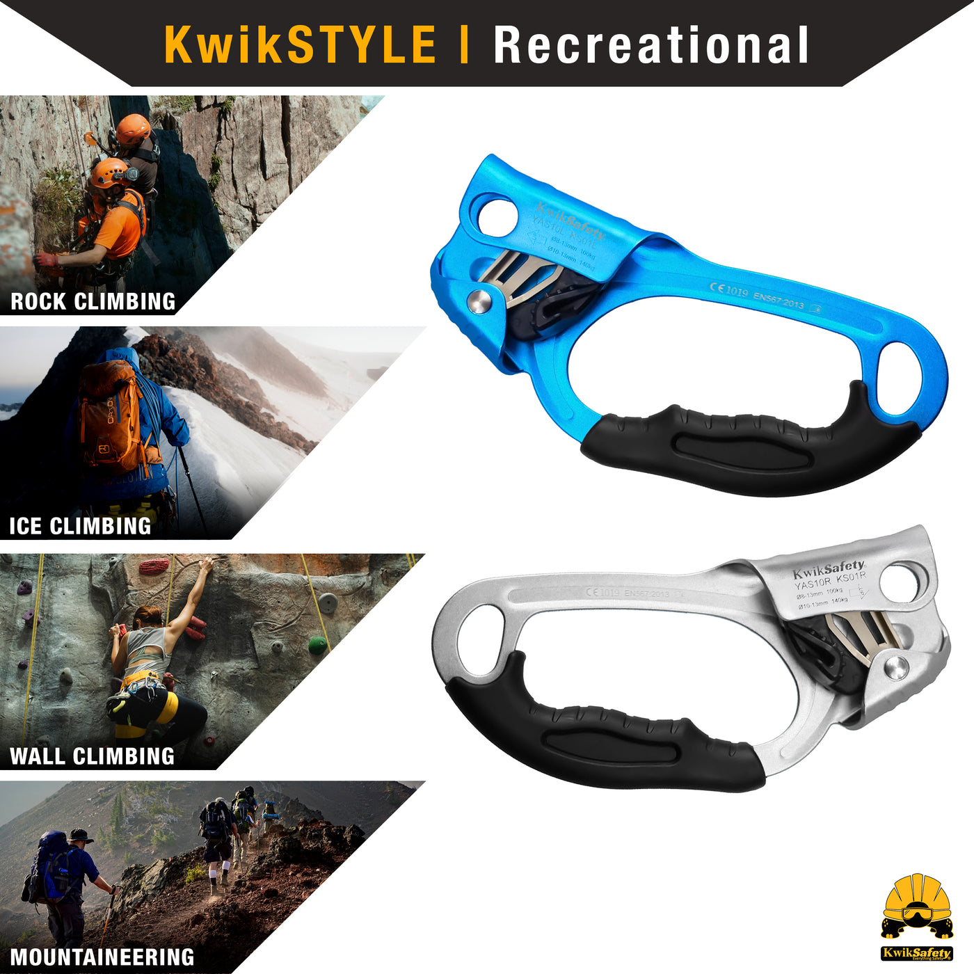 Right Hand Climbing Ascender | High Quality Alloy - KwikSafety