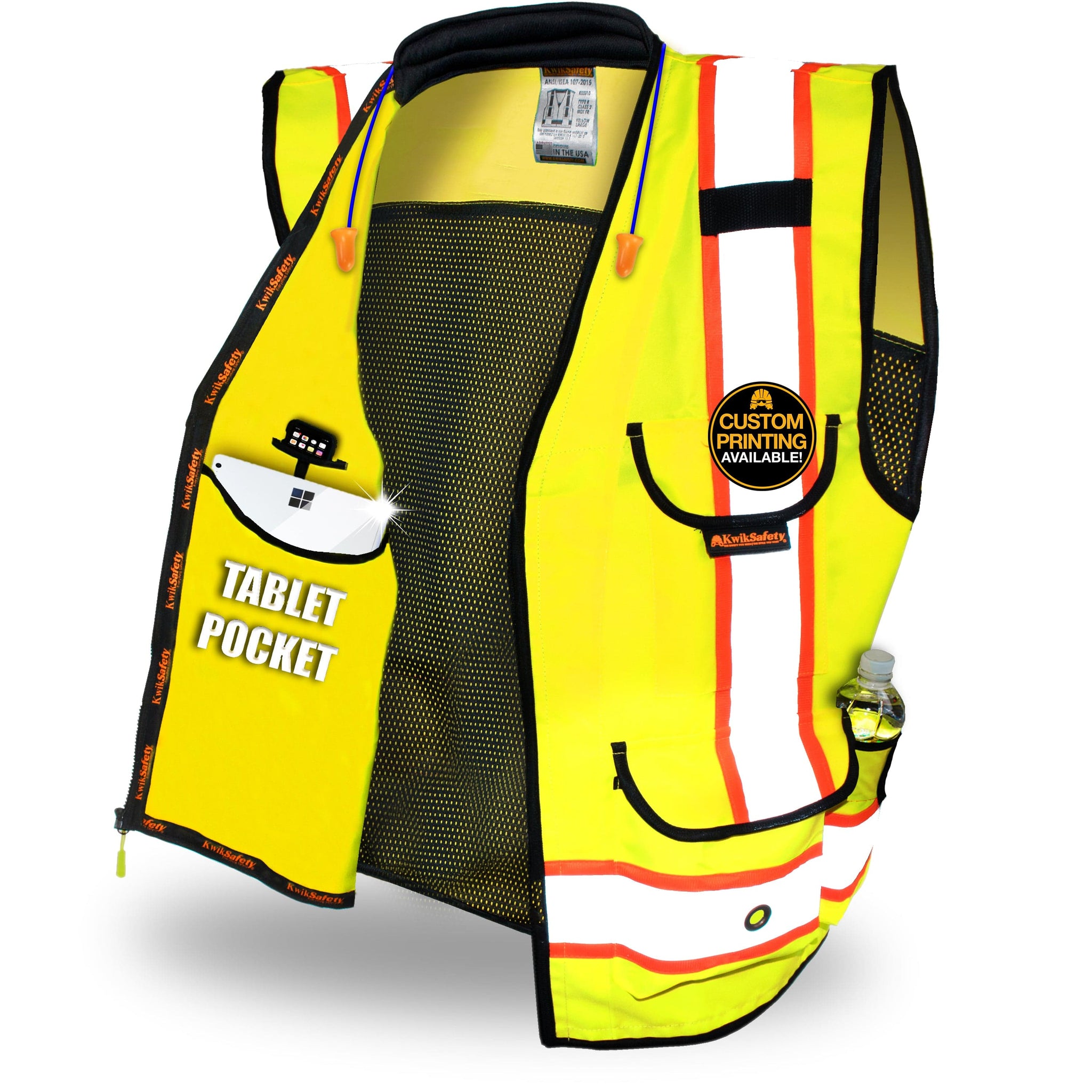 Class 2 Safety Vests: ANSI Hi Vis Reflective Safety Vests - KwikSafety