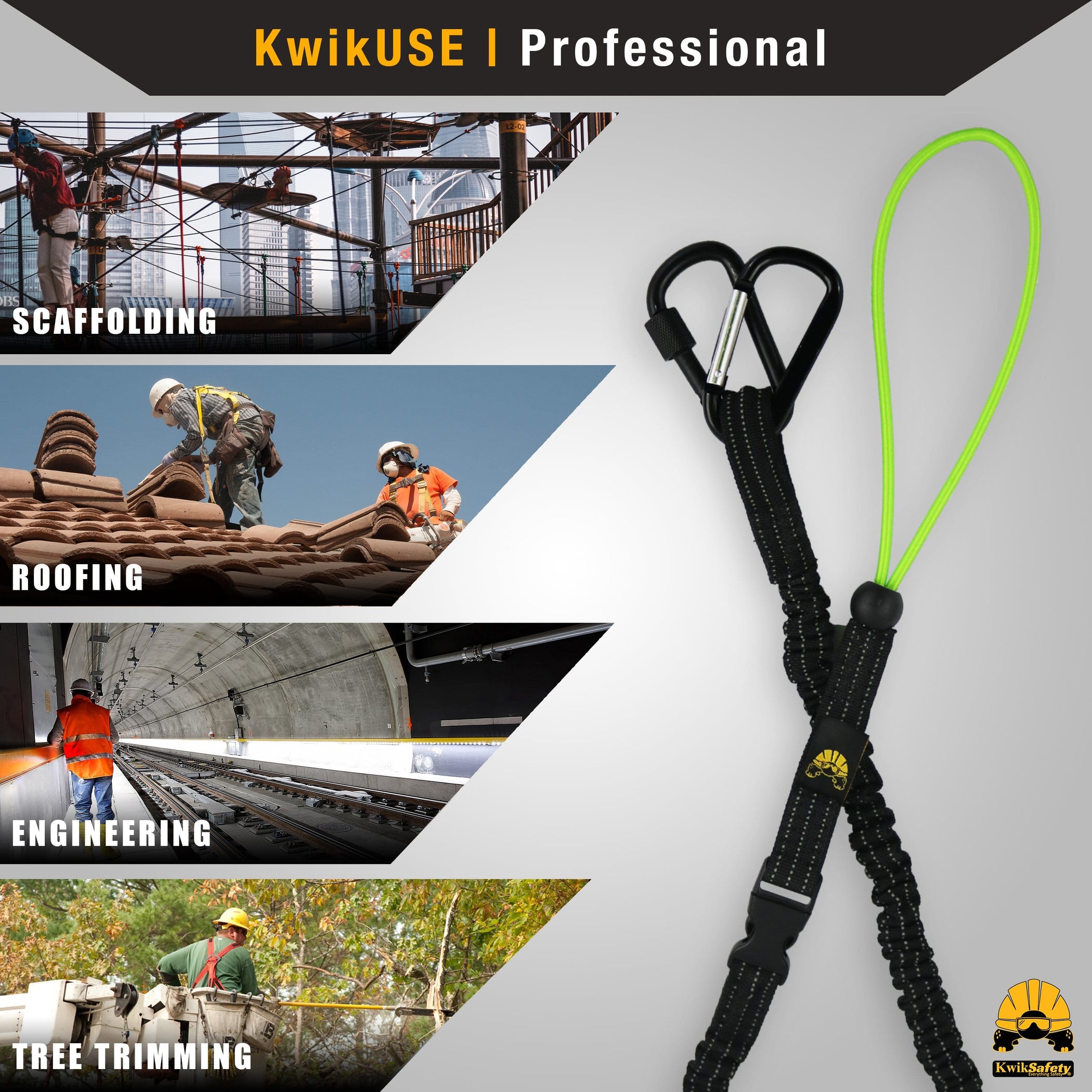 KwikSafety OCTOPUS Heavy Duty Tool Lanyard w/ Detachable Straps and ...