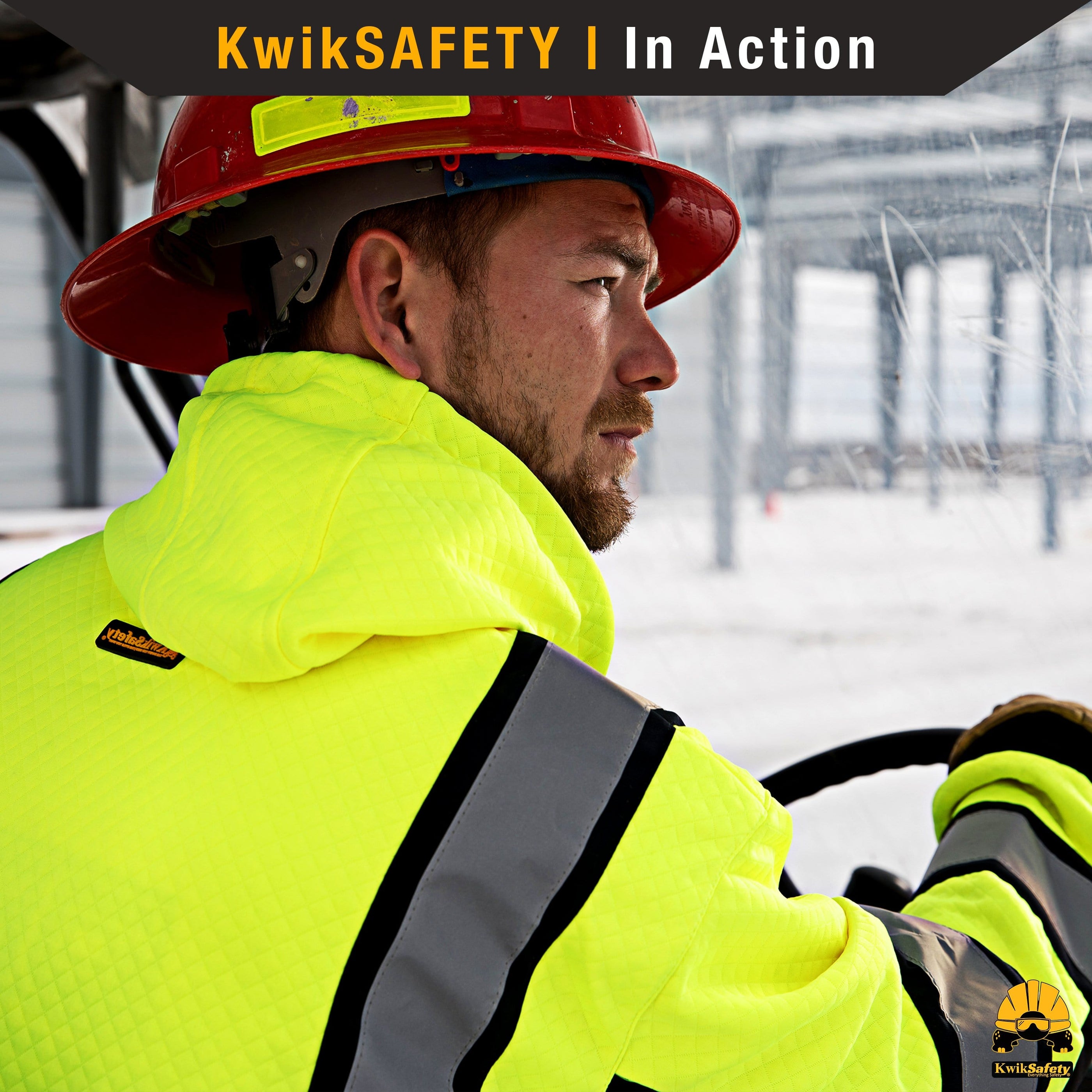 KwikSafety SAGE Safety Hoodie (PREMIUM QUILTED STITCHING) Class 3 ANSI