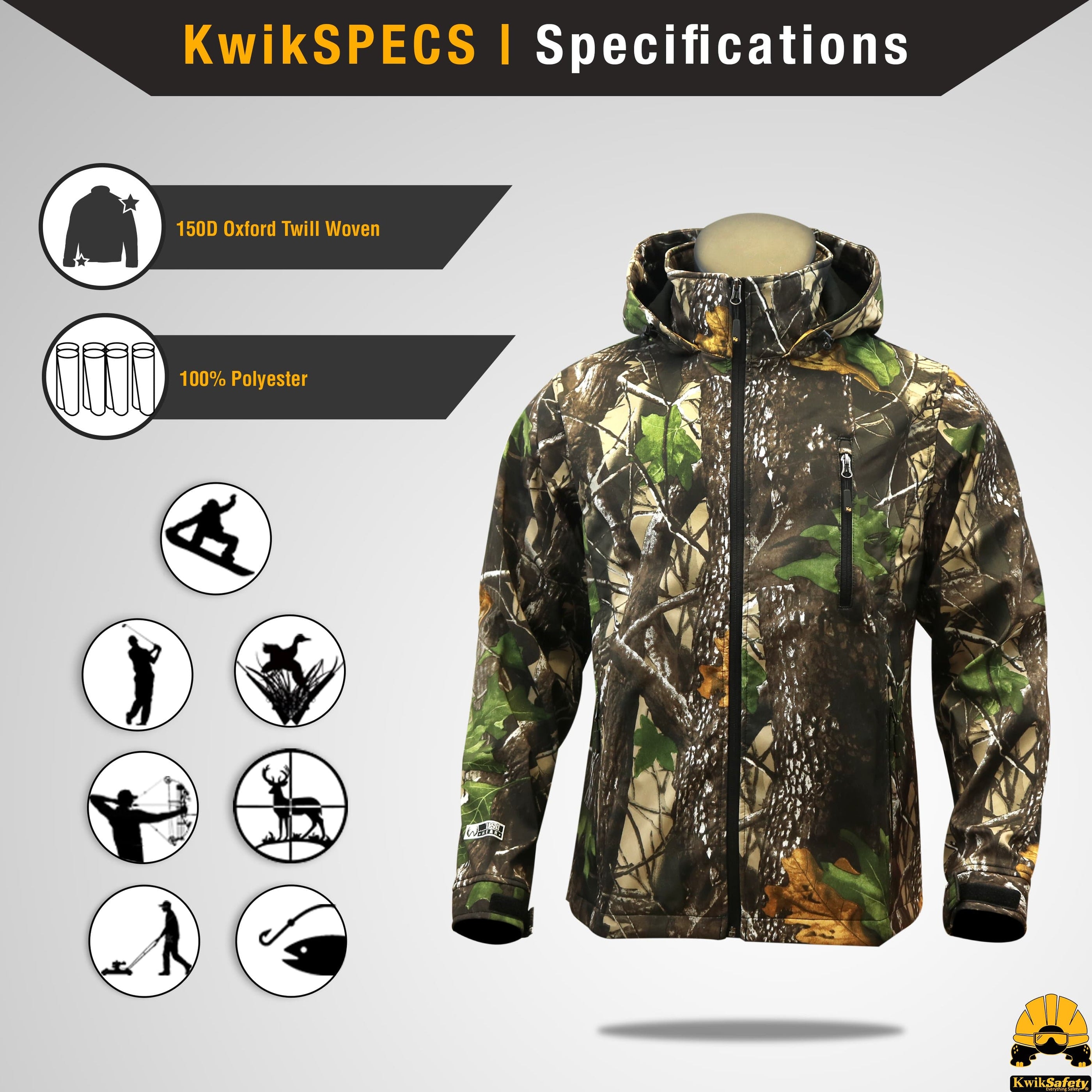 Camouflage Rain Jacket | Wausauwear by KwikSafety
