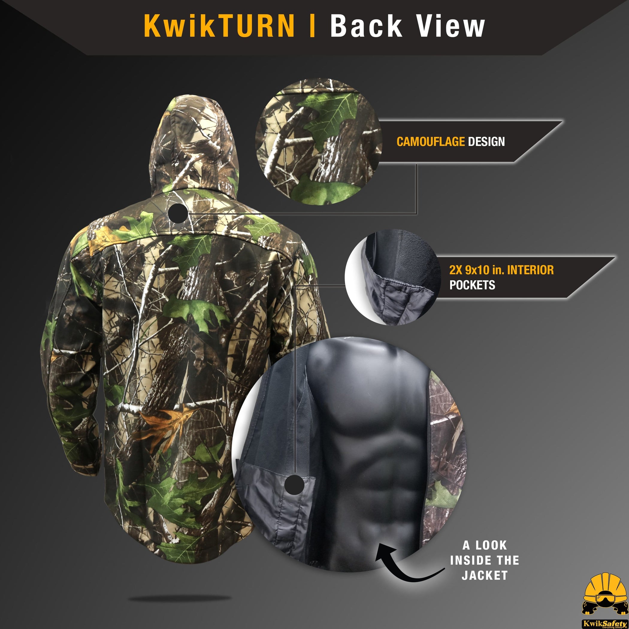 Camouflage Rain Jacket | Wausauwear by KwikSafety