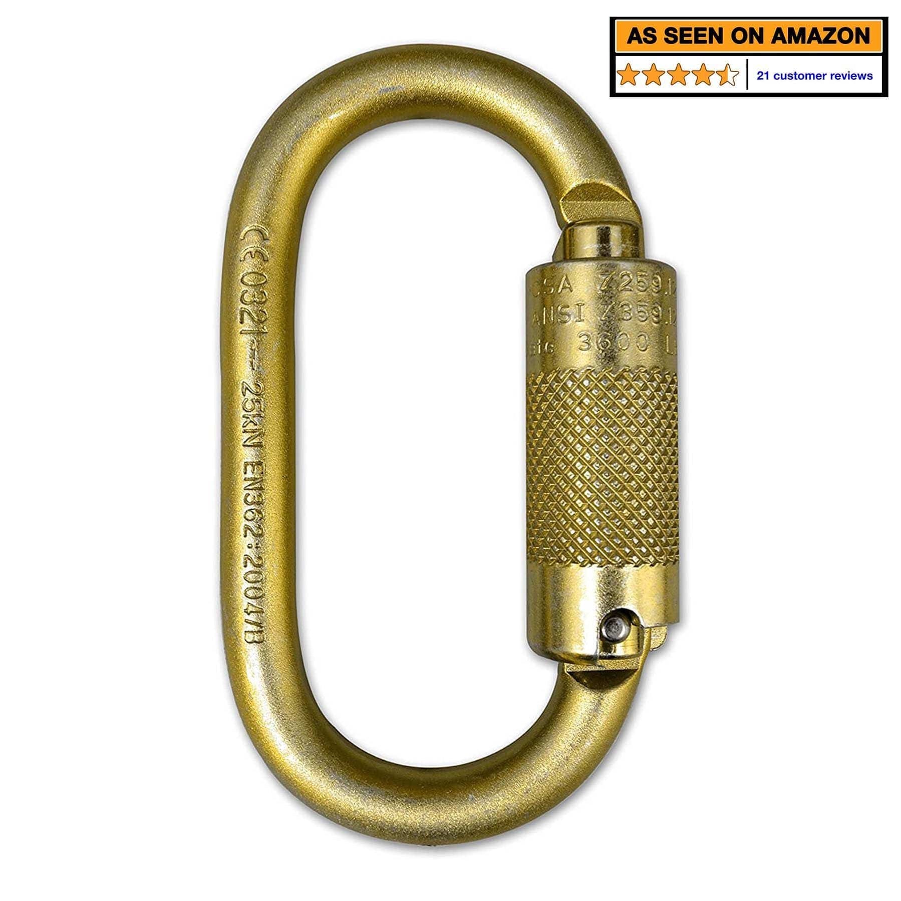 Twist Locking Steel Carabiners by KwikSafety