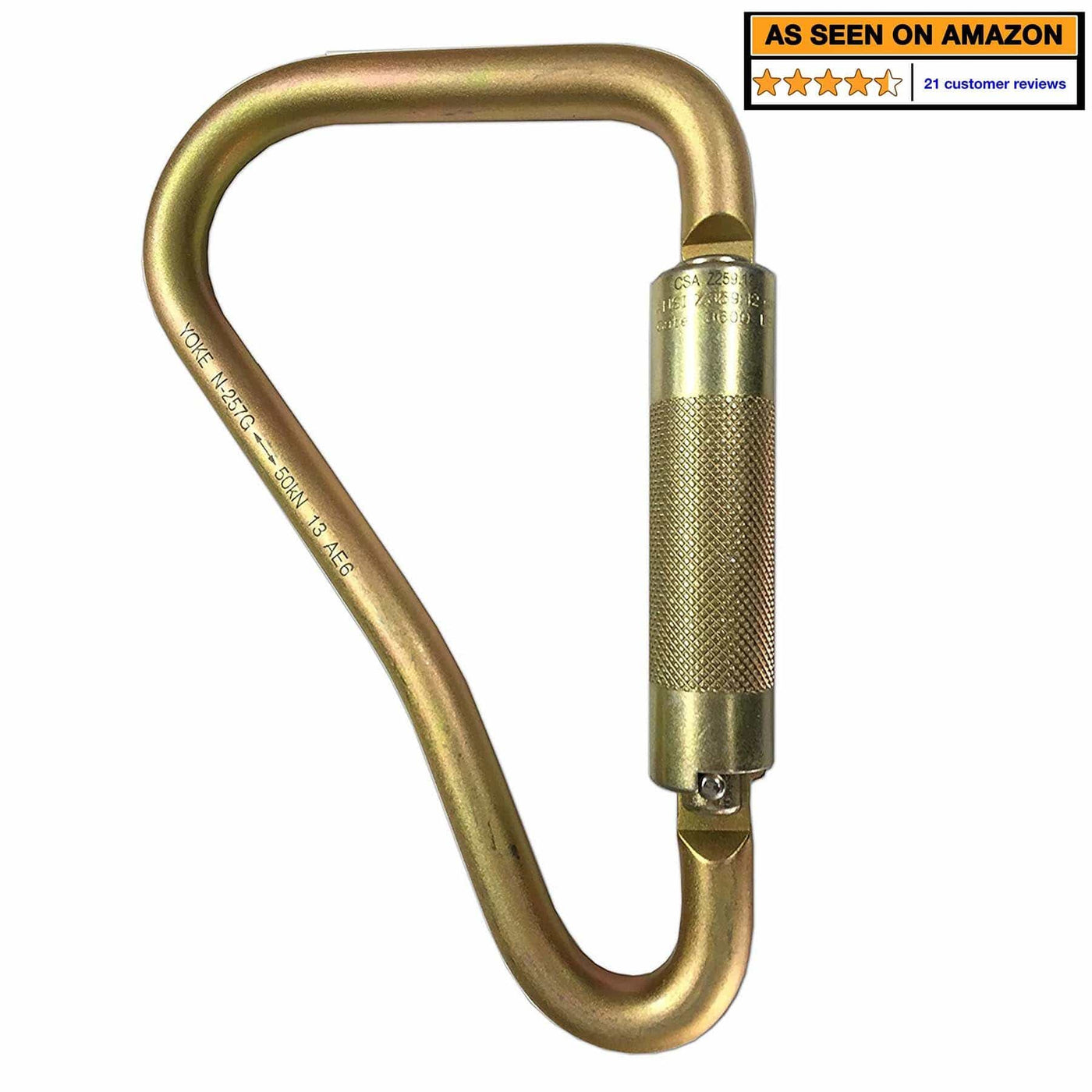 Twist Locking Steel Carabiners by KwikSafety