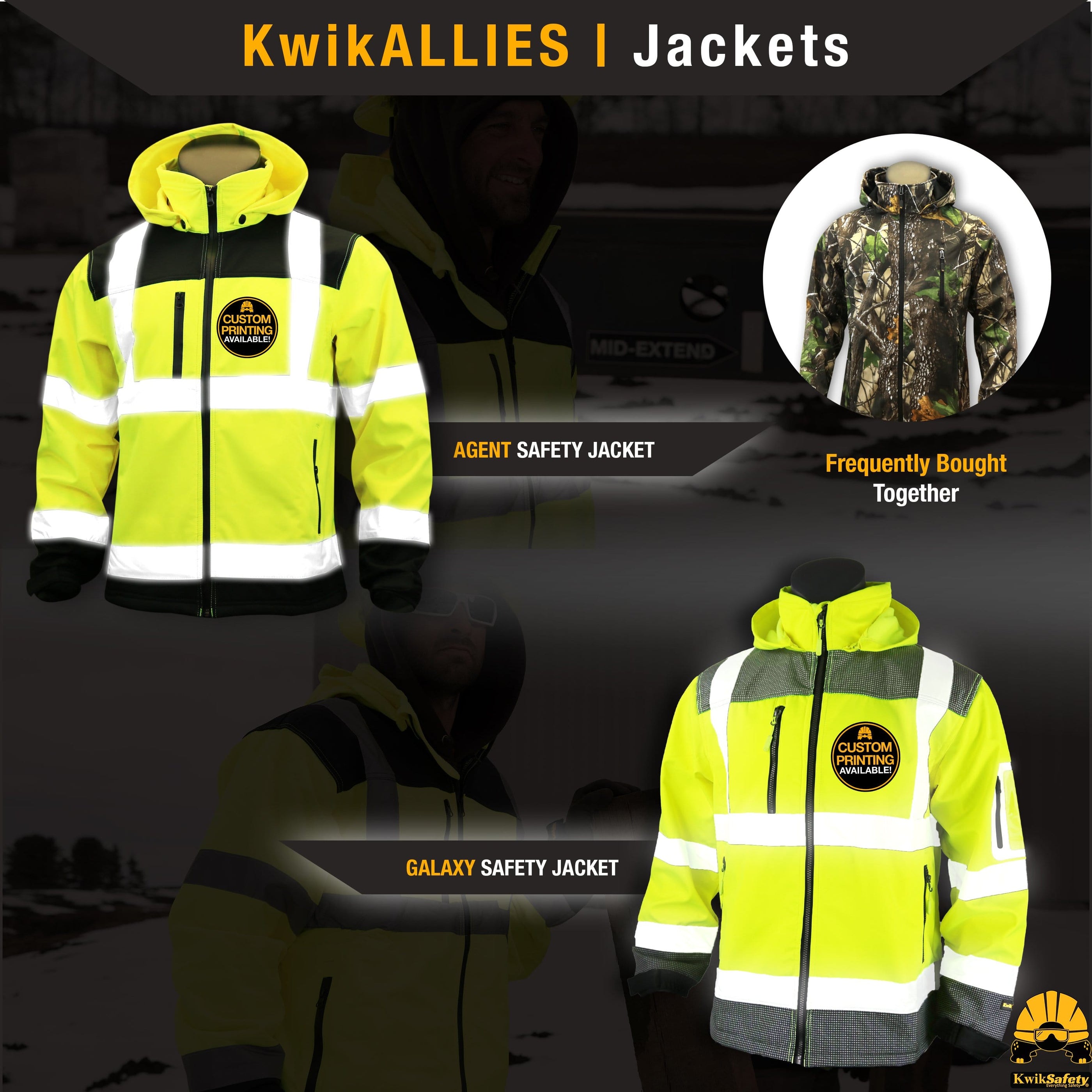 Camouflage Rain Jacket | Wausauwear by KwikSafety