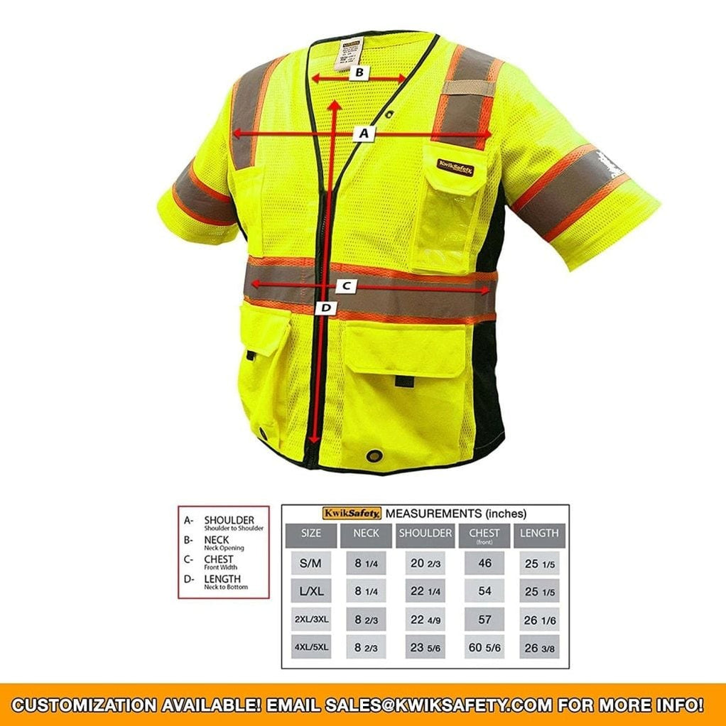 Class 3 iPocket Safety Vest | High Visibility by KwikSafety
